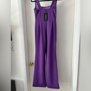 SHEIN | Pants & Jumpsuits | Nwt Groovy Purple Jumpsuit | Poshmark